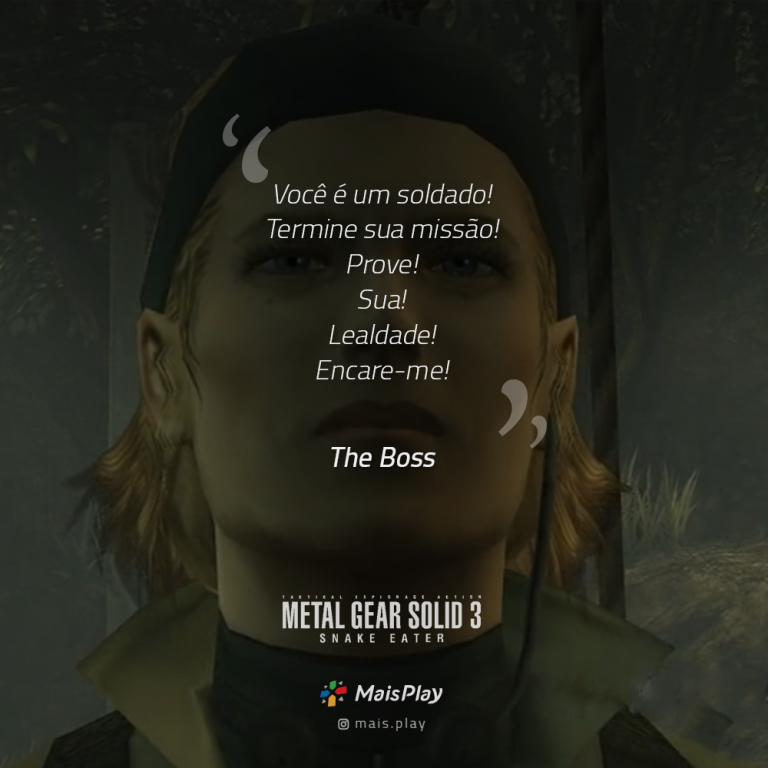 22 Frases reflexivas que marcaram momentos importantes do Metal Gear ...
